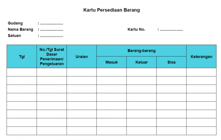 Apa Itu Kartu Stok Barang? Pengertian dan Fungsi Pentingnya Apa Itu Kartu Stok Barang? Pengertian dan Fungsi Pentingnya