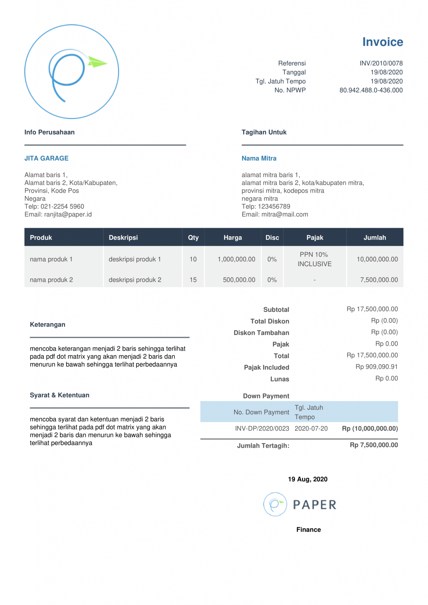 5 Contoh Template Invoice untuk Menagih Pembayaran dan Cara Membuatnya